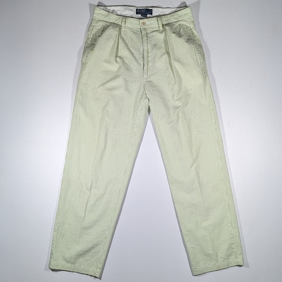 Polo Ralph Lauren | Pants | Vintage Polo Ralph Lauren Andrew Pants Pleated Mens Size 32x32 Green ...